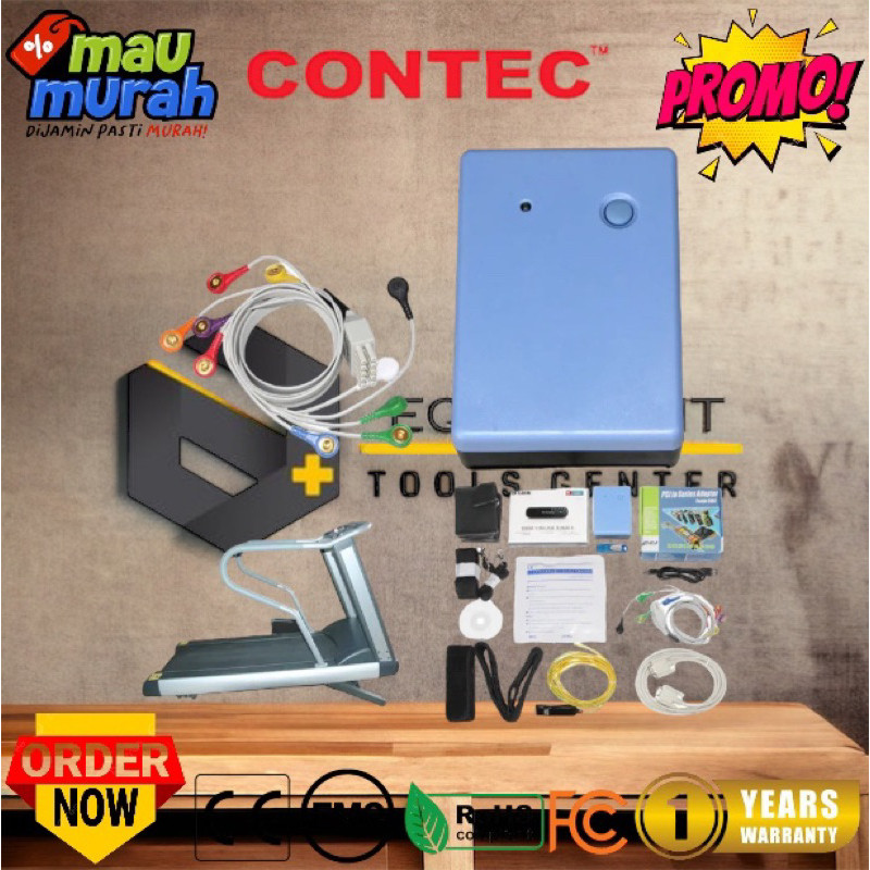 Jual CONTEC 8000 Wireless Stress ECG/EKG Analysis System,Exercise ...