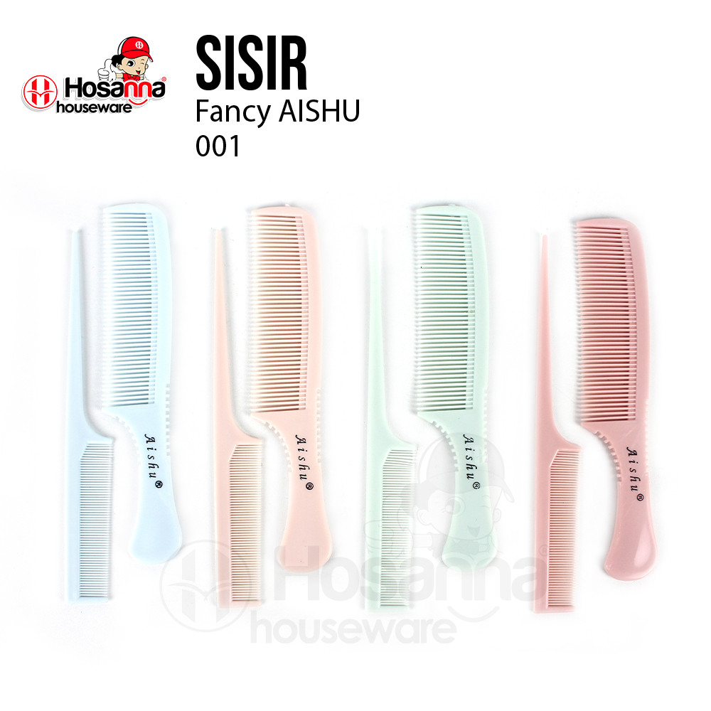 Jual Sisir Fancy Gagang isi 2 ( 2017 ) / Sisir Rambut Polos Anak Dewasa ...