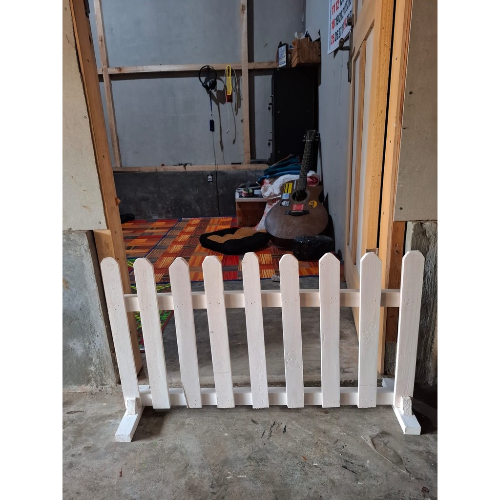 Jual Pagar Kayu Tinggi 80 Cm Pembatas Ruangan Untuk Taman Beranda Pagar ...