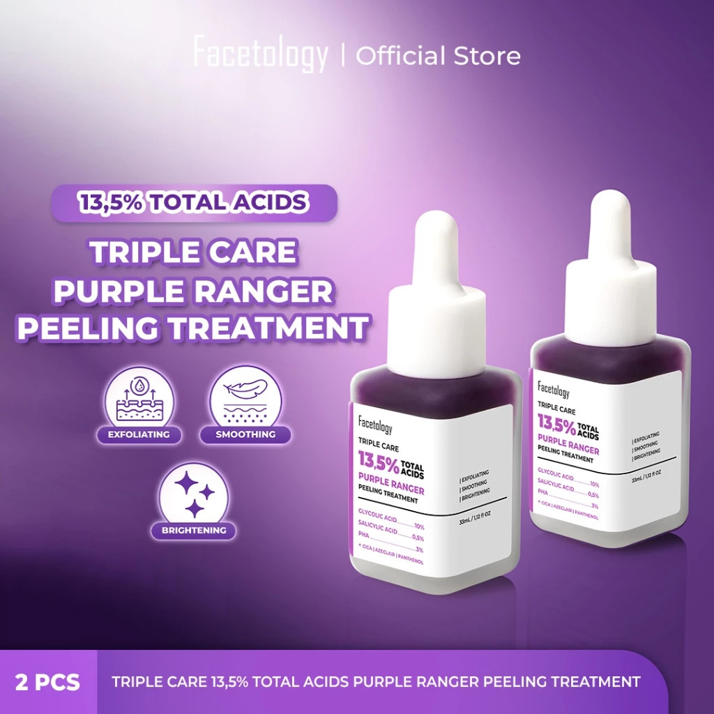 Jual (READY!!) FACETOLOGY Triple Care 13,5% Total Acids Purple Ranger ...