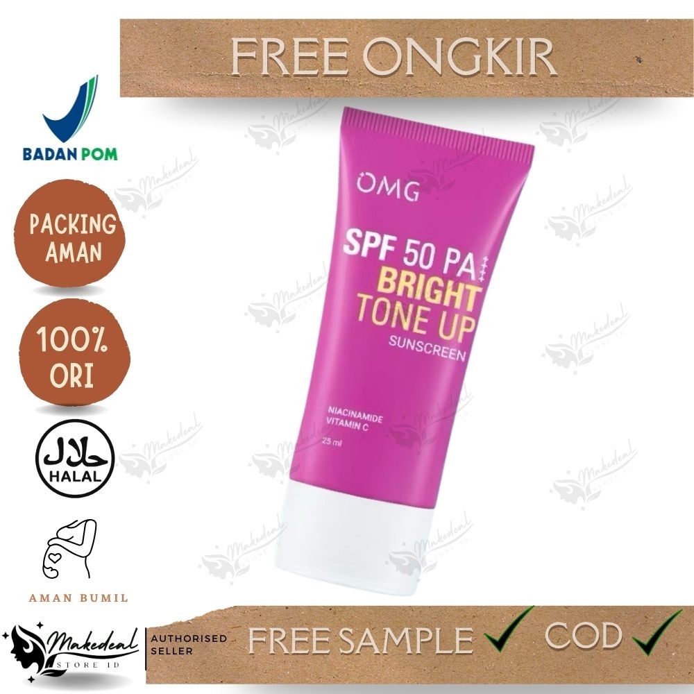 Jual OMG Bright Booster UV Barrier Sunscreen SPF 50 PA ++++ 25ml | OMG Acne & Oil Control TUNE ...