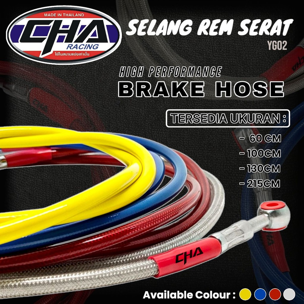 Jual Selang Rem Motor CHA Full Warna Ready Ukuran 60cm 100cm 130cm ...