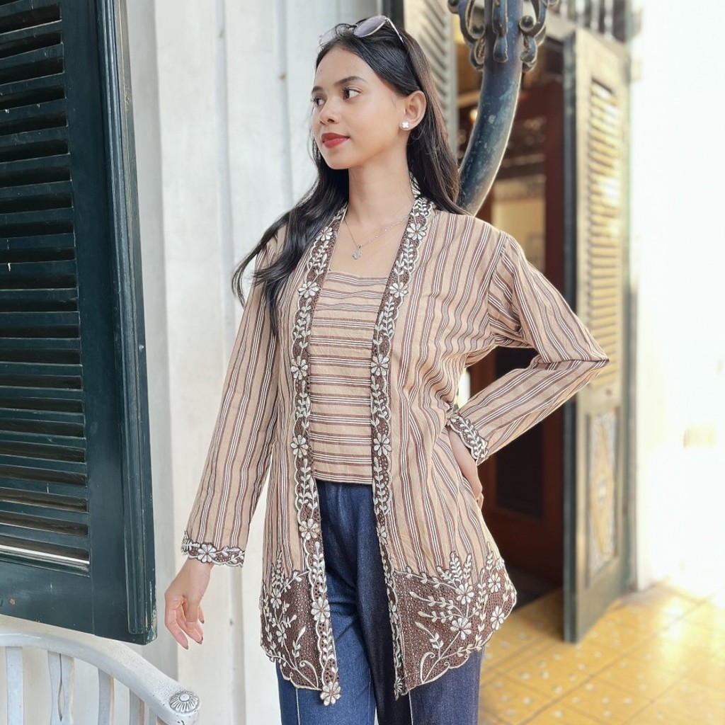 Jual MARGARIA BATIK - Kebaya Modern - Baju Batik Lurik Wanita - ANITA ...