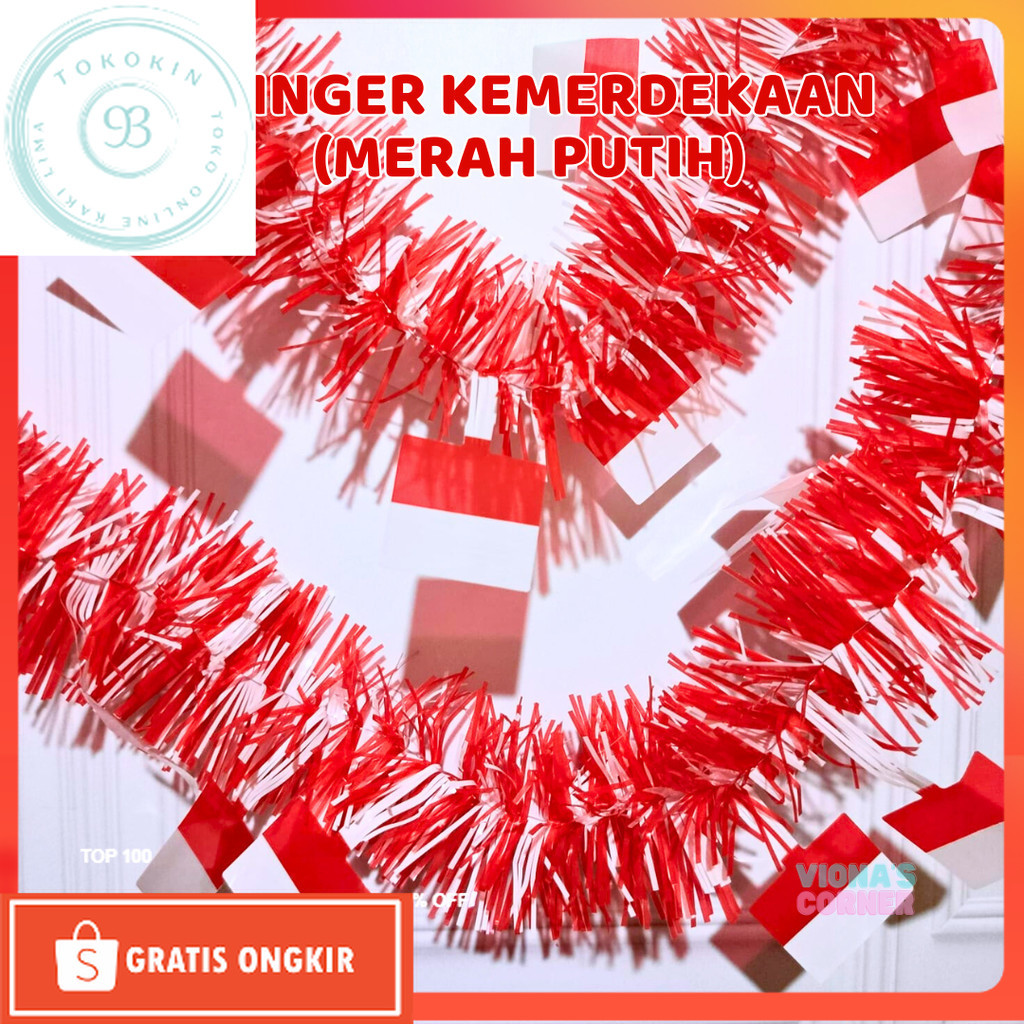 Jual Agustusan / Hiasan 17 Agustusan Slinger Bendera Merah Putih ...