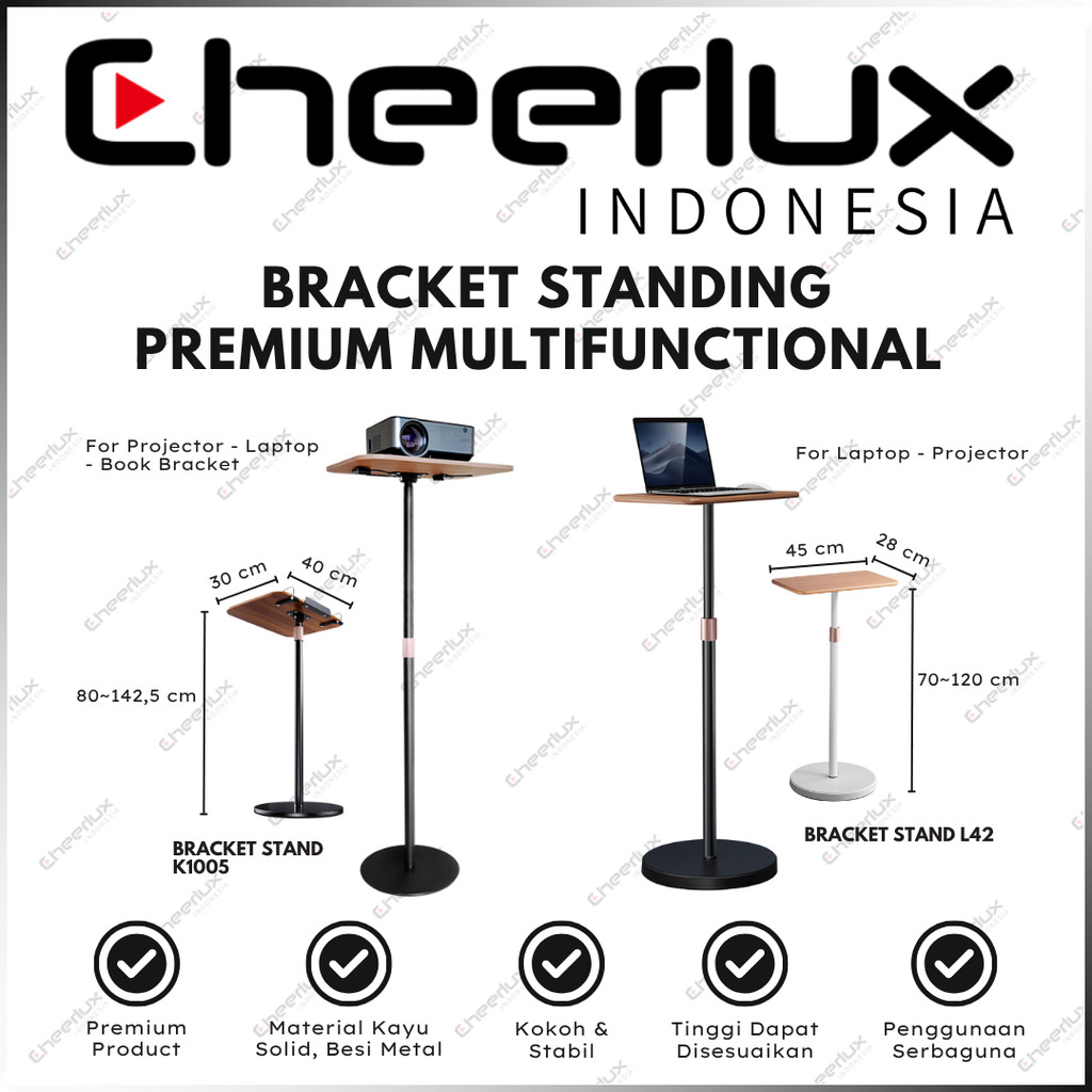 Jual STAND LAPTOP BERDIRI | MEJA LAPTOP | PROJECTOR STANDING 70-120 CM ...