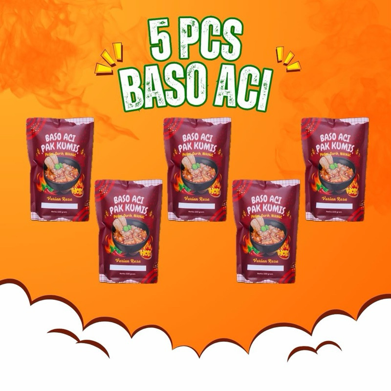 Jual 5 Pcs Baso Aci Rempah Spesial - Baso Aci Pak Kumis | Shopee Indonesia