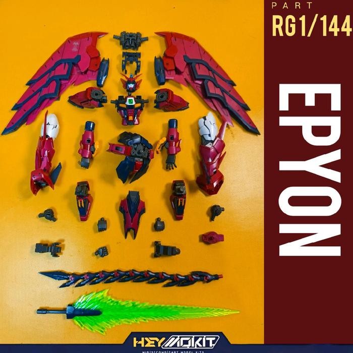 Jual REAL GRADE RG 1/144 EPYON GUNDAM BANDAI MODELKIT PART HEAD VFIN ...