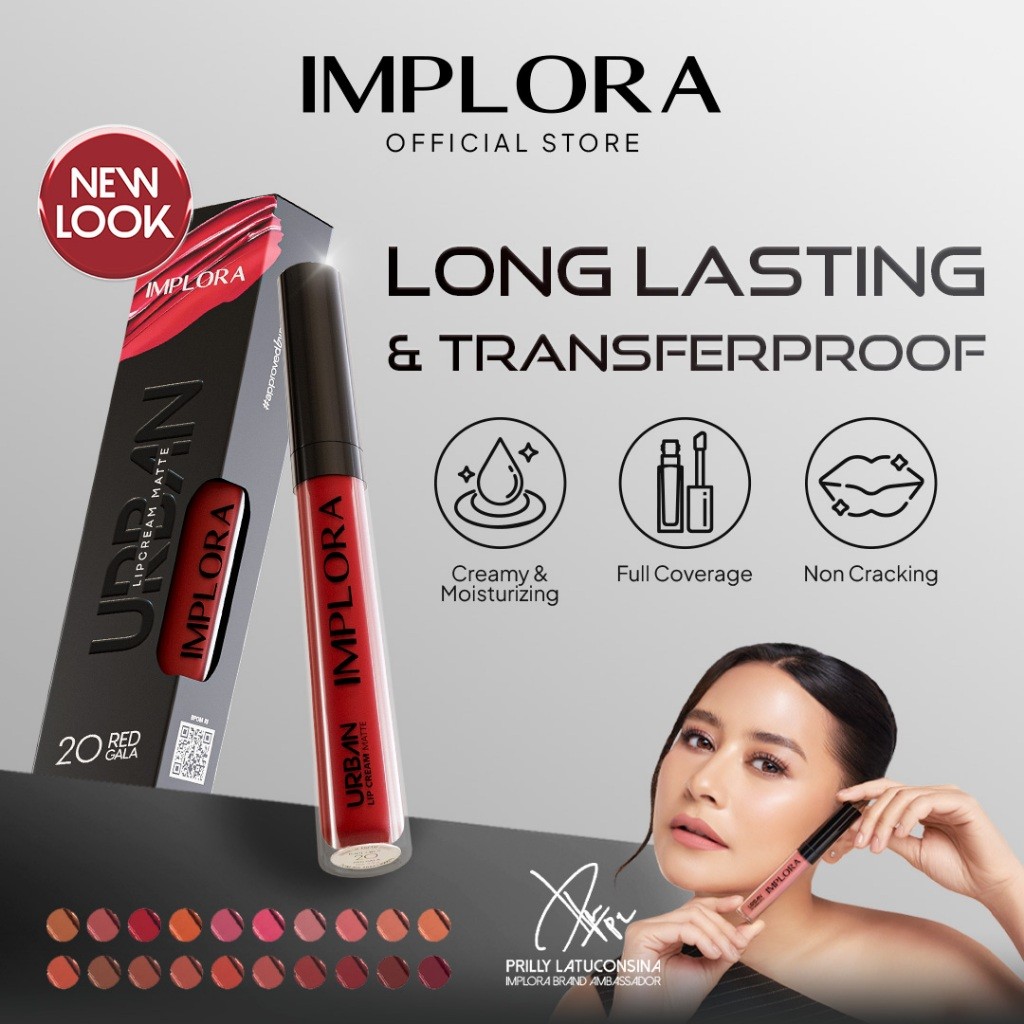 Jual Implora Urban Lip Cream Matte | Lipstik Lipstick Approved by ...