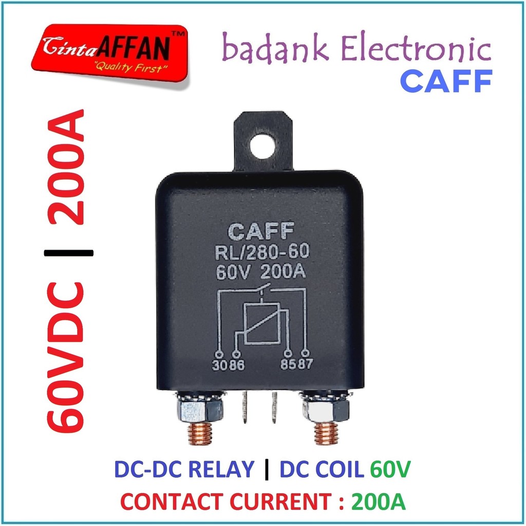 Jual COIL 60V DC-DC Relay 200A Automotive Heavy Duty High Current ...