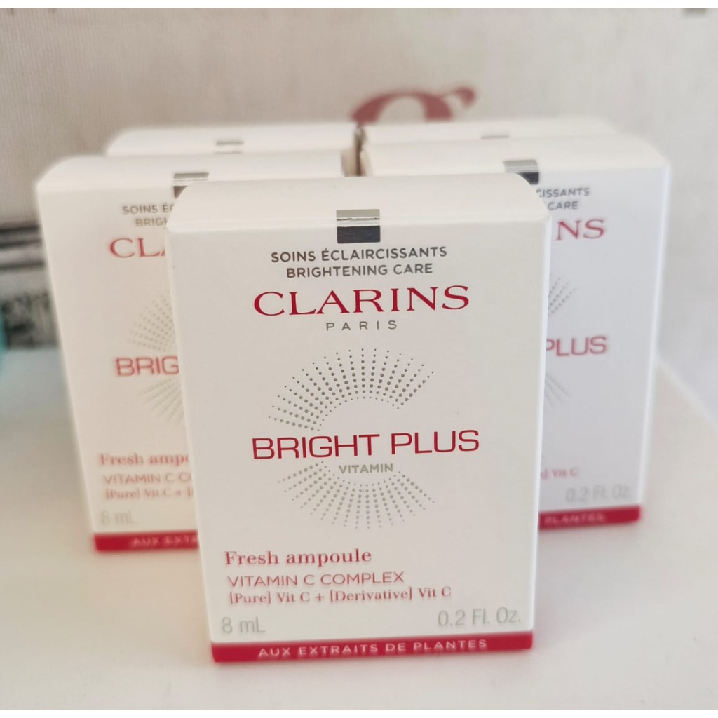 Jual Clarins Bright Plus Fresh Ampoule 8ml | Shopee Indonesia