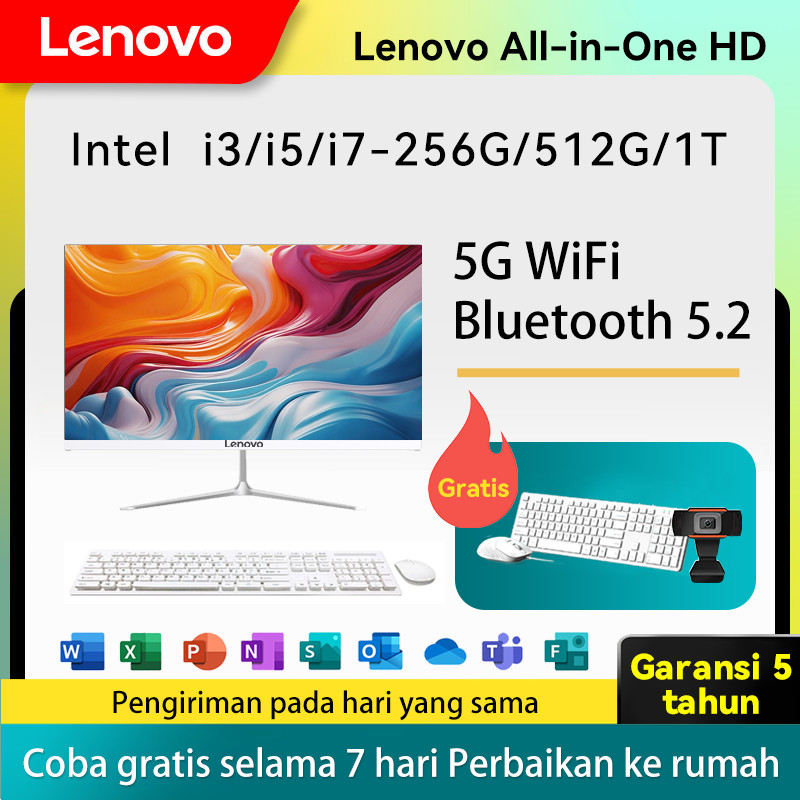 Jual Lenovo Komputer Full PC All-in-One Baru Terbaru HD Super Tipis Intel Core i3/i5/i7 | Shopee ...