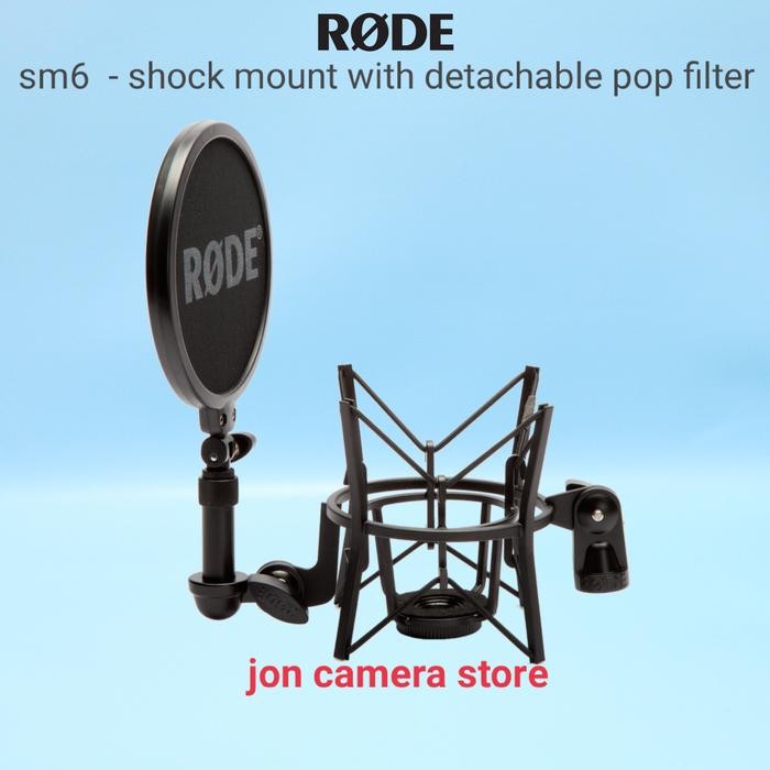 Jual rode sm6 shock mount with detachable pop filter original | Shopee ...