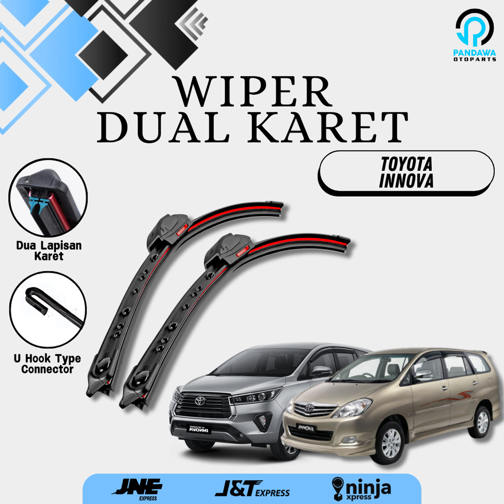 Jual Wiper Mobil Toyota Kijang Innova / All New Innova / Reborn / Zenix ...