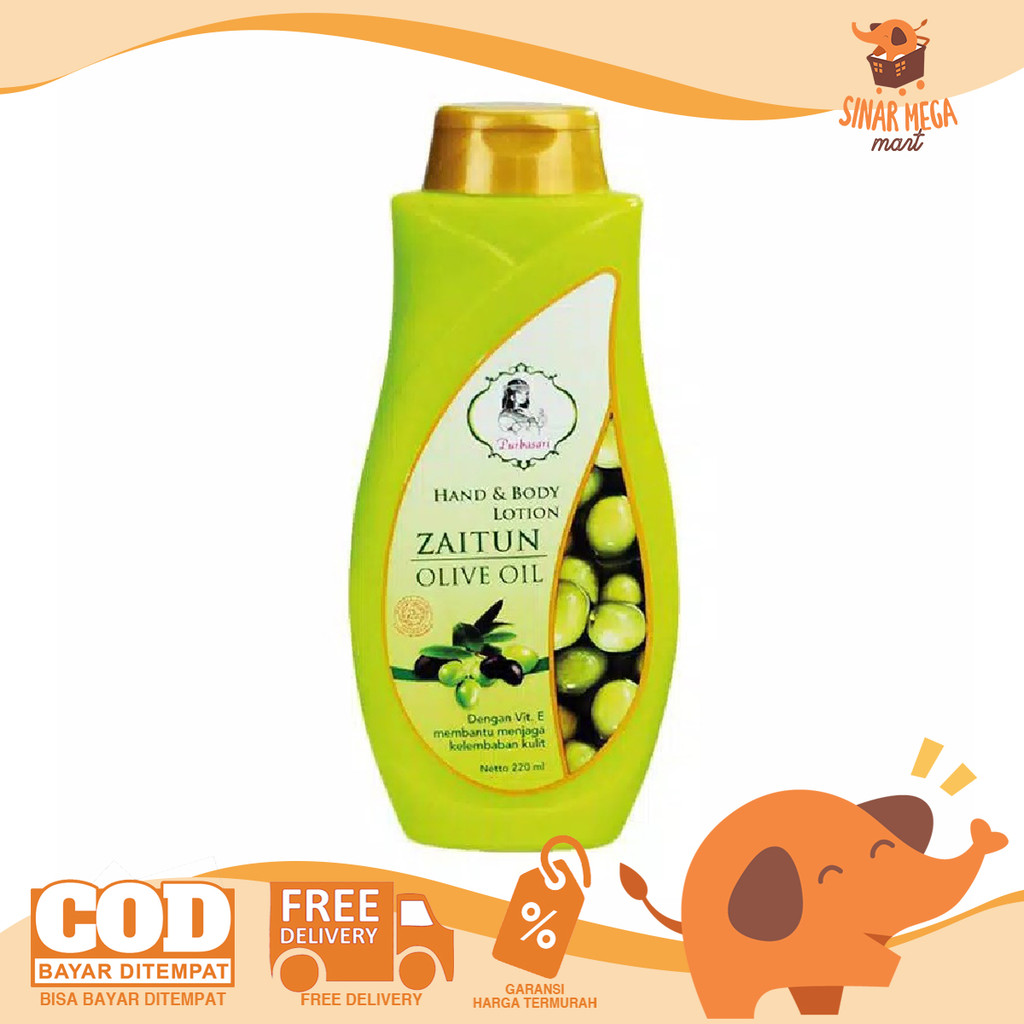 Jual PURBASARI Hand & Body Lotion Zaitun - Losion Pelembab Kulit Kering ...