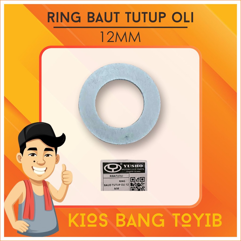 Jual (10pc) Ring Baut Tab Oli Aluminium 12mm Ring Tap Oli Beat Vario ...