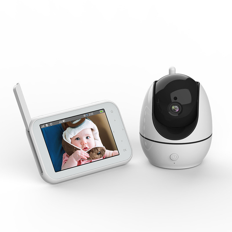 Jual 4.5Inch Screen 1080P Baby Monitor Temperature Lullaby Feeding ...