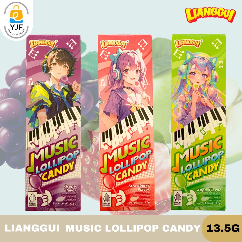 Jual Lianggui Music Lollipop Candy 13.5G / Permen Musik Viral / Musik ...