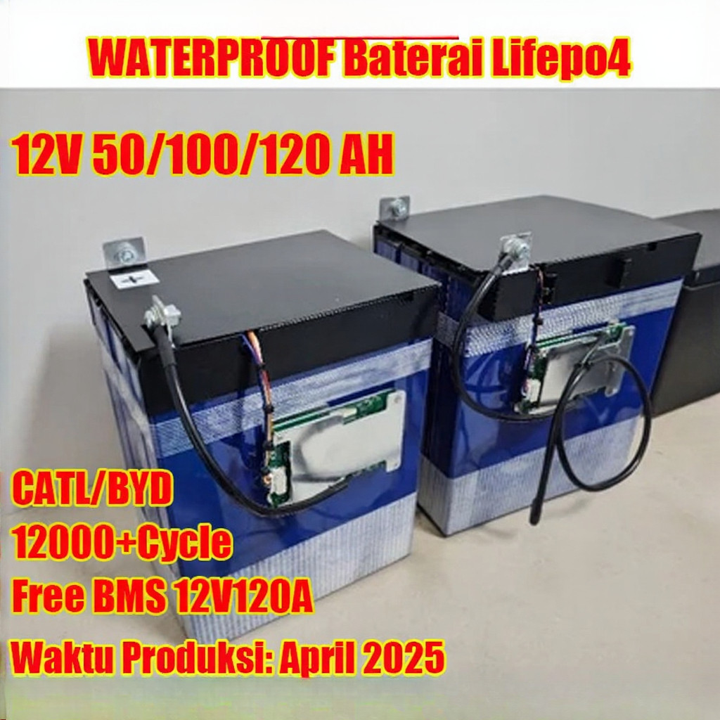 Jual CATL/BYD EVE Battery Lifepo4 12v 120ah/100AH Battery Lifepo4 12v ...