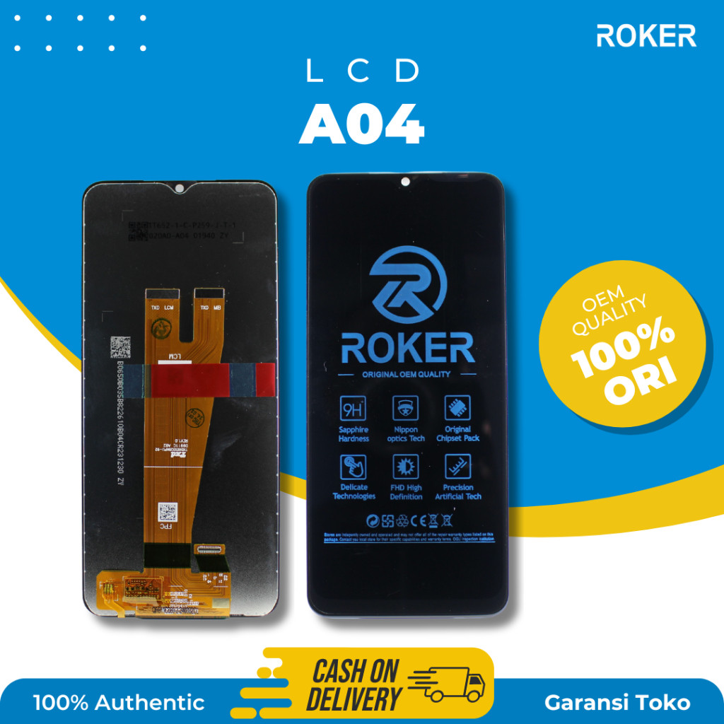 Jual FORTRESS ROKER LCD TOUCHSCREEN SAMSUNG A04 /A045/A045F/M04 LCD TS ...