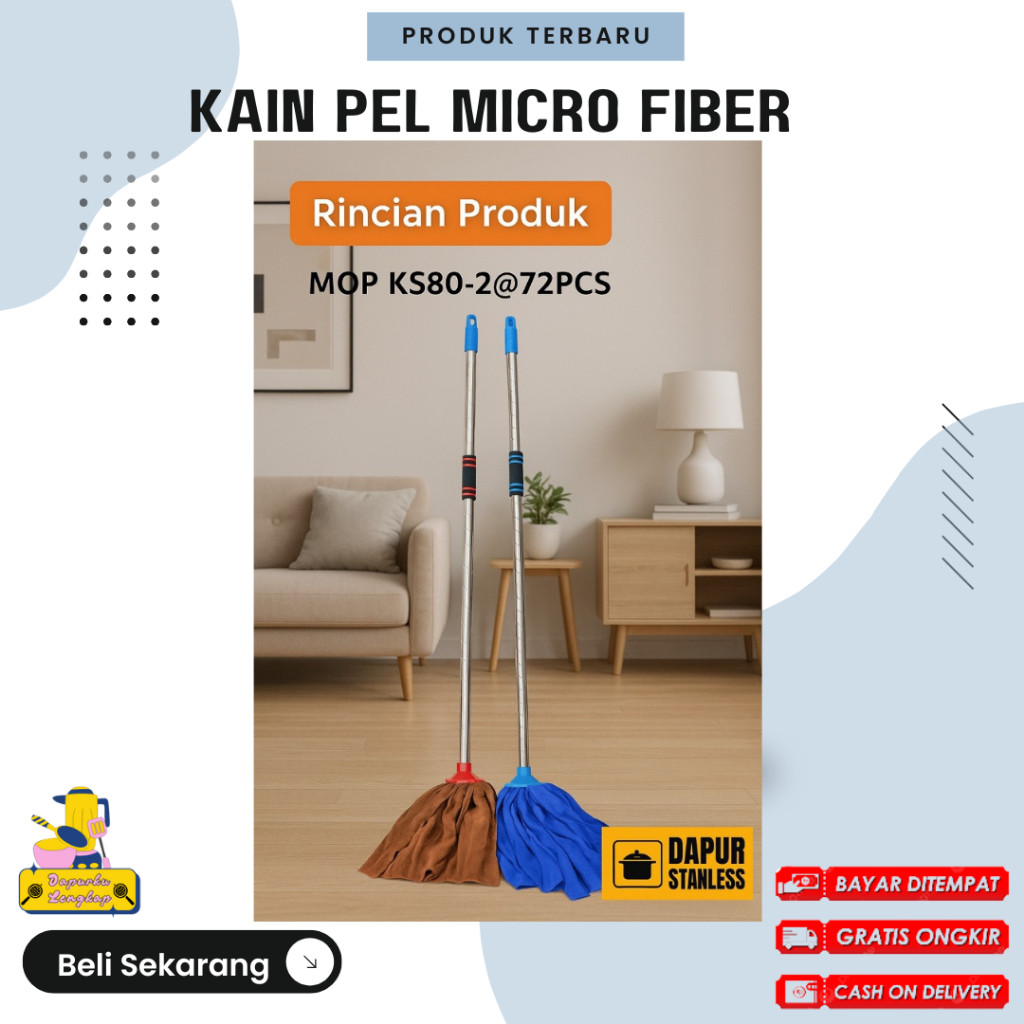 Jual GNTMART Dapurku lengkap- Pel Lantai Micro Fiber 5830 MF / Magic ...