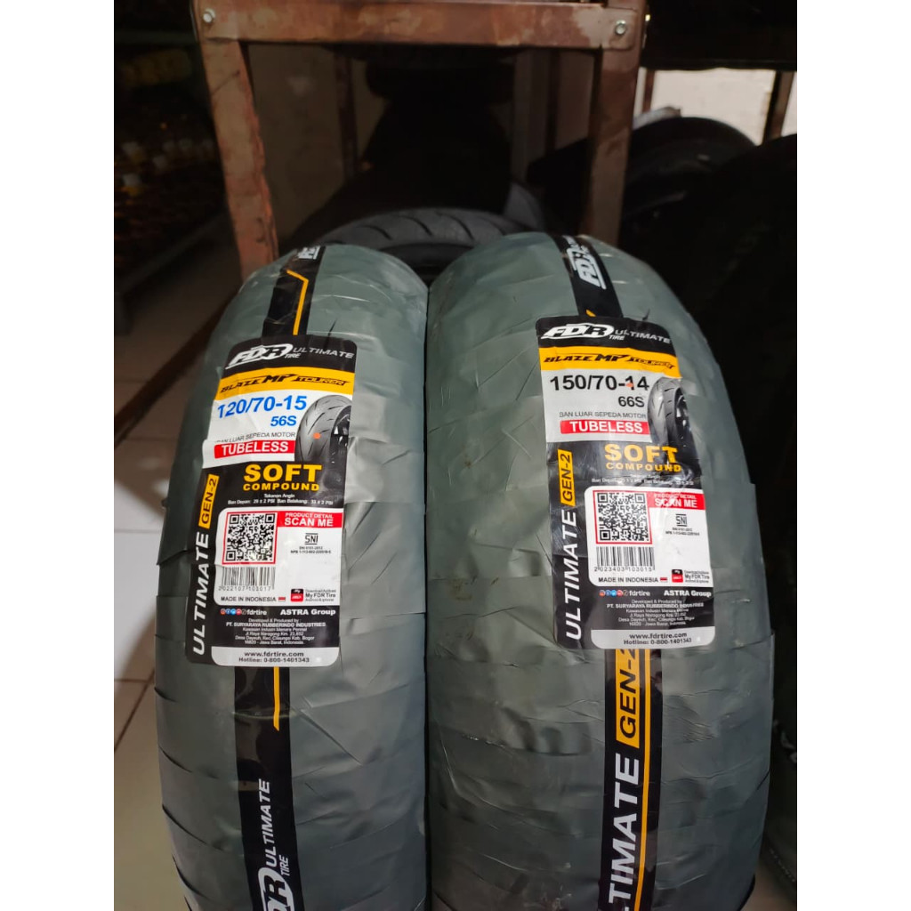 Jual Paket Ban Motor Tubeless FDR Ultimate Blaze Generasi 2 (Gen-2 ...