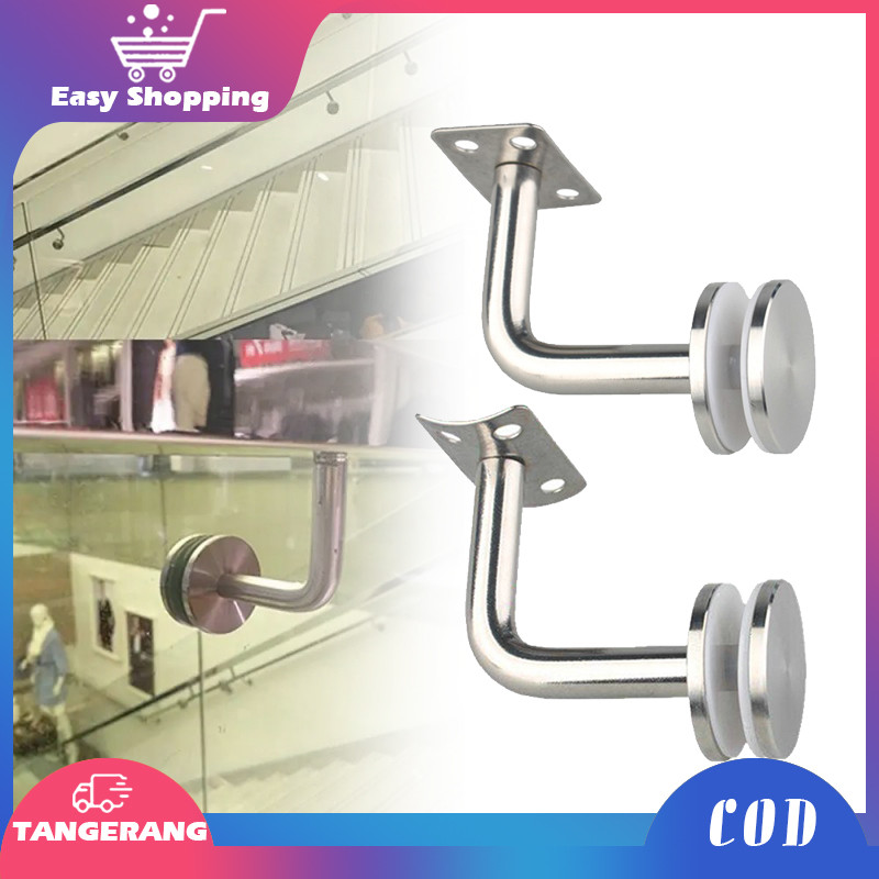 Jual Bracket Handrail Stainless Tembok 60x60mm Railing Tangga konektor ...