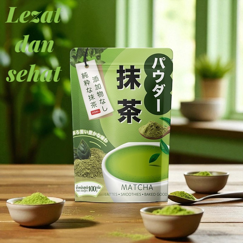 Jual Matcha Powder (100%) Japanese Pure Green Tea 100g Bubuk Minuman ...