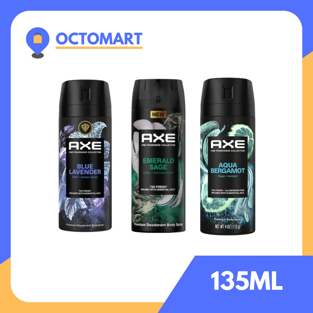 Jual AXE Deodorant Body Spray 135ML Fine Fragrance Collection Deodoran ...