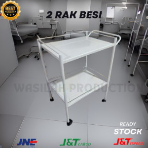 Jual TROLLEY INSTRUMEN 2 RAK || MEJA INSTRUMEN || TROLI SUSUN 2 RAK ...