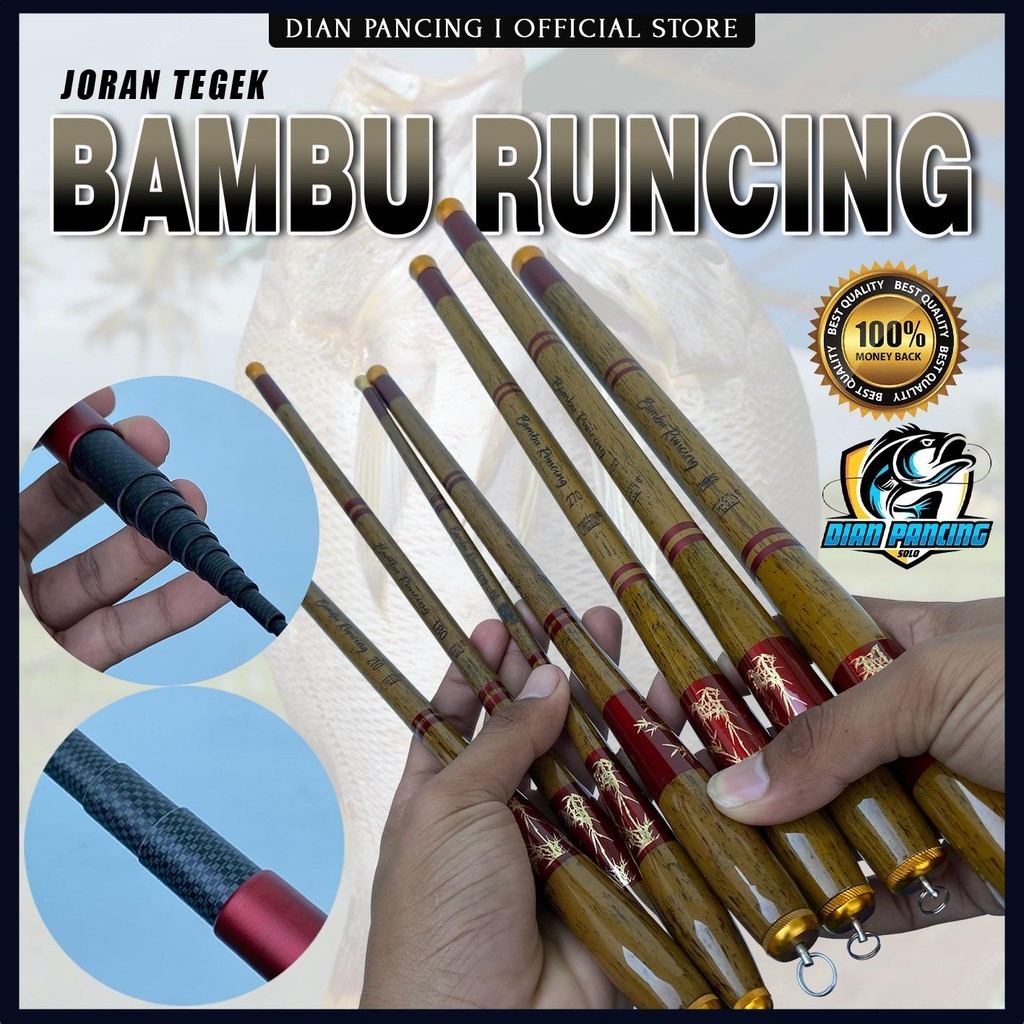 Jual Joran Tegek Oregon Bambu Runcing Ruas Pendek Action Medium ...