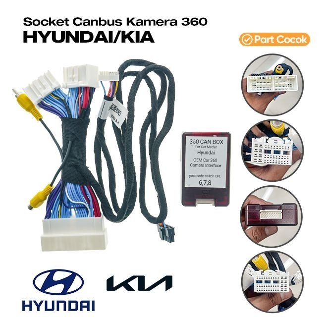 Jual Modul CANBUS Kamera 360 Mobil Hyundai Creta/Stargazer/Palisade/Santa Fe & Kia Sonet PNP HU ...
