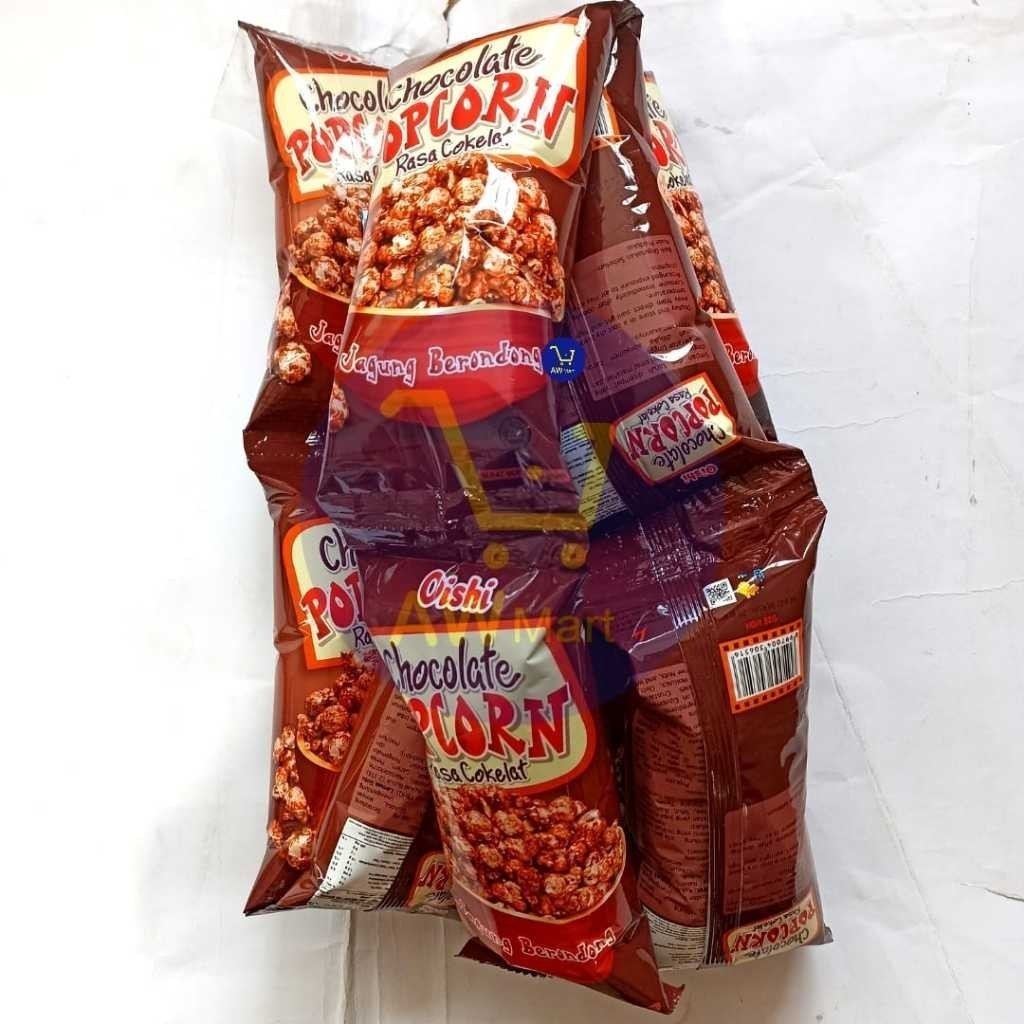 Jual OISHI POPCORN CARAMEL DAN COKLAT PER RENCENG ISI ( 10 SACHET X 20 ...