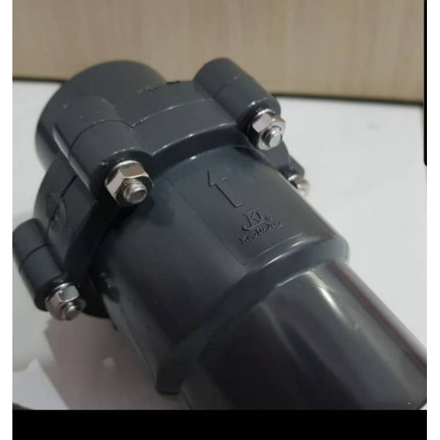 Jual Check Valve PVC 1 1/2" inch KDJ / check valve checkvalve 1.5 inch ...