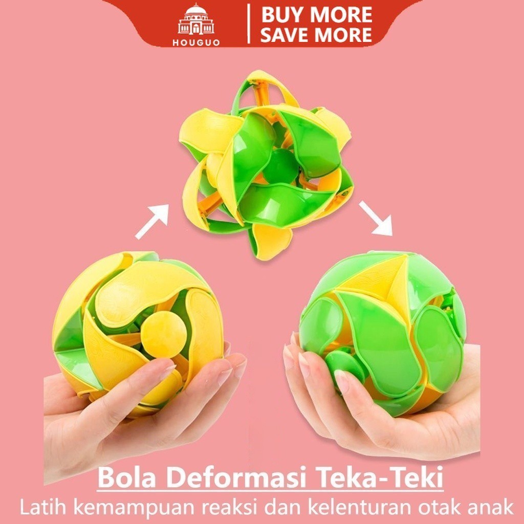 Jual HOUGUO Mainan Puzzle Bola Ajaib Dapat Berubah Warna Dan Gaya Untuk ...