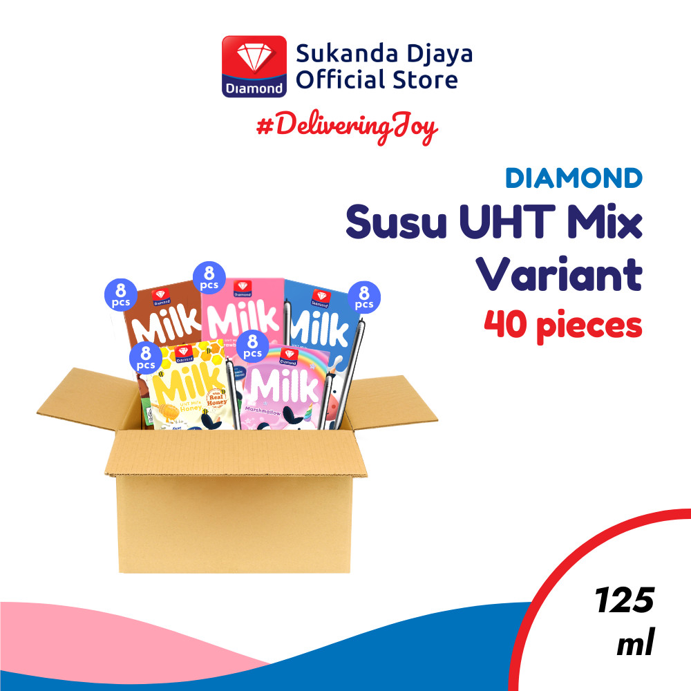 Jual Diamond Milk Susu UHT Mix Variant 125 Ml 1 Karton | Shopee Indonesia