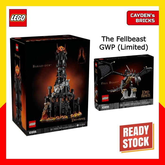 Jual Lego icon 10333 LOTR Barad-dur The Lord of the Rings - Plus GWP ...