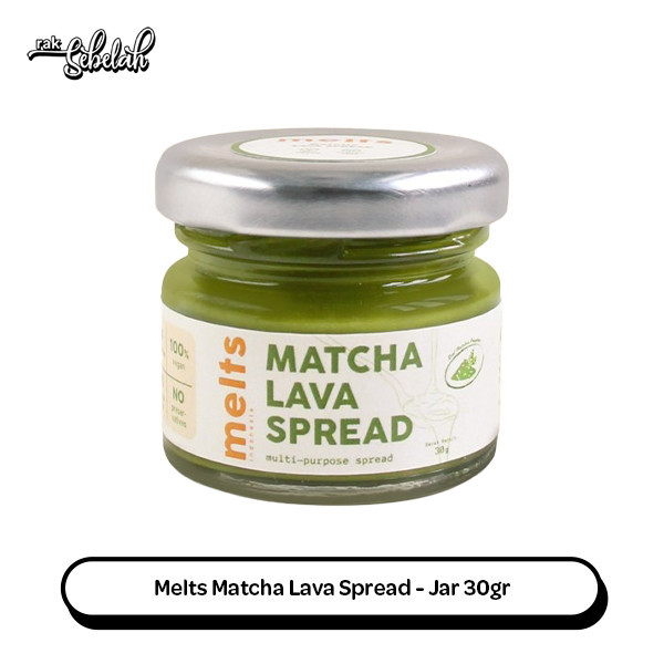 Jual Melts Matcha Lava Spread 30g - Selai Sehat Gluten Free | Vegan ...