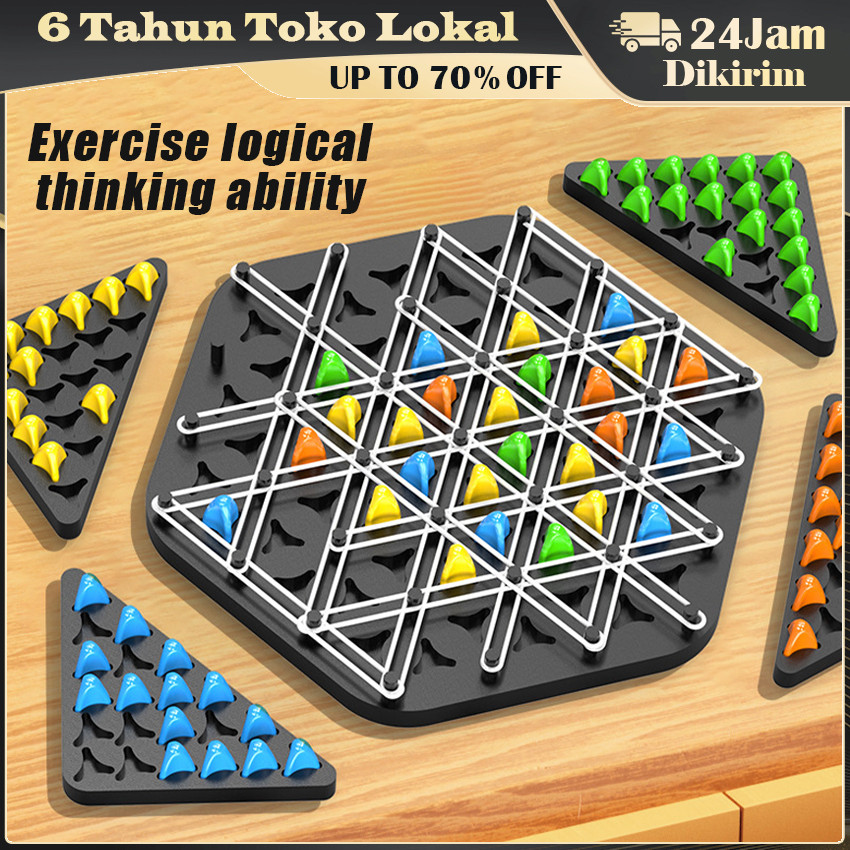 Jual Catur Triangular Chess Chain Chess Board Game Permainan Meja Catur ...