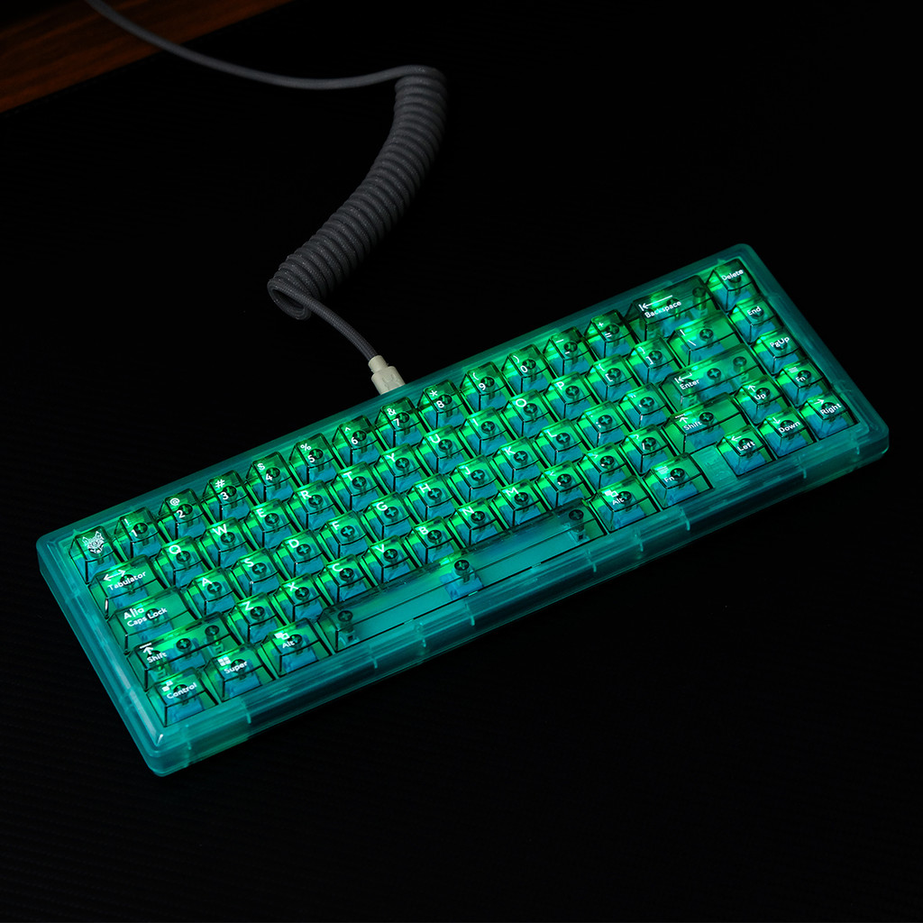 Jual YongQiu 114 Tombol Keycaps transparan kristal Profil ceri Tutup ...