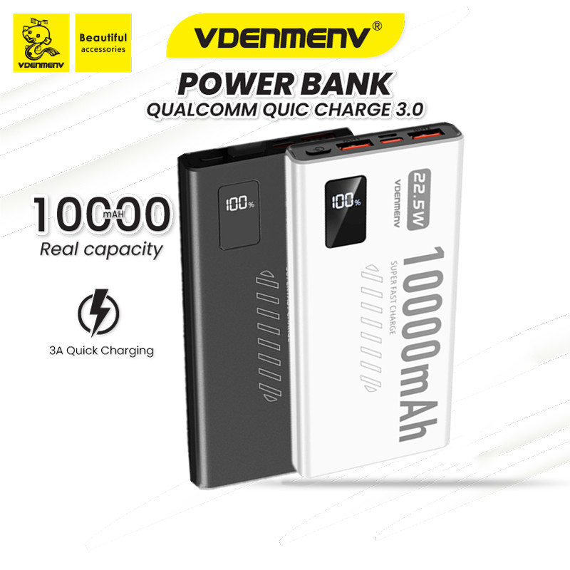 Jual VDENMENV DP43 Powerbank 10000mAh PD20W QC3.0 Fast Charging Power ...