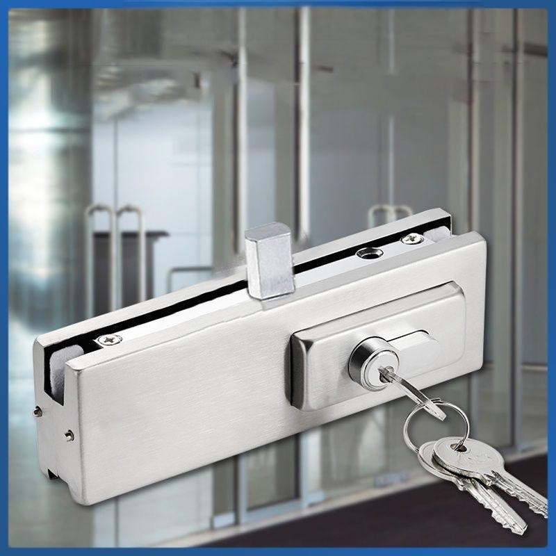 Jual STAINLESS Frameless Glass Door 8-12mm Glass Clamp Upper / Lower ...