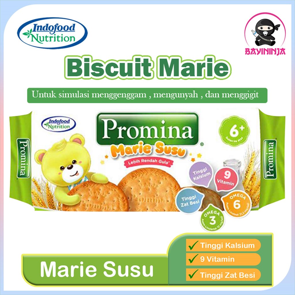 Jual PROMINA Biskuit Marie Susu 6 Bulan plus 150 g | Shopee Indonesia