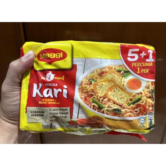 Jual MAGGI MIE INSTANT RASA KARI (5 BUNGKUS + BONUS 1). MADE IN ...