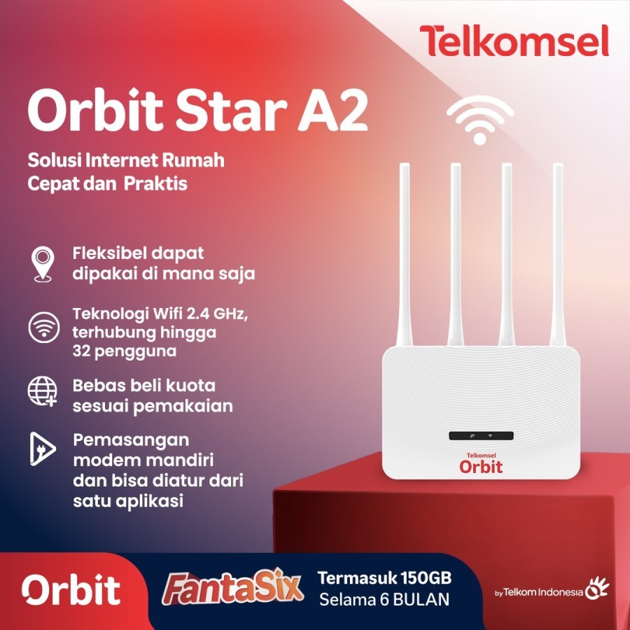 Jual Advan Telkomsel Home Router Orbit Star A2 Modem Router Wifi 4G LTE ...