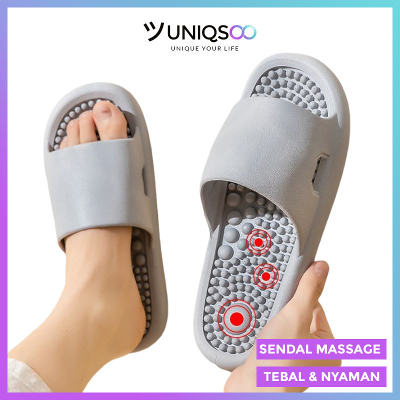 Jual UNIQSOO Sendal Pijat Terapi Anti Slip Nyaman Tidak Sakit / Massage ...