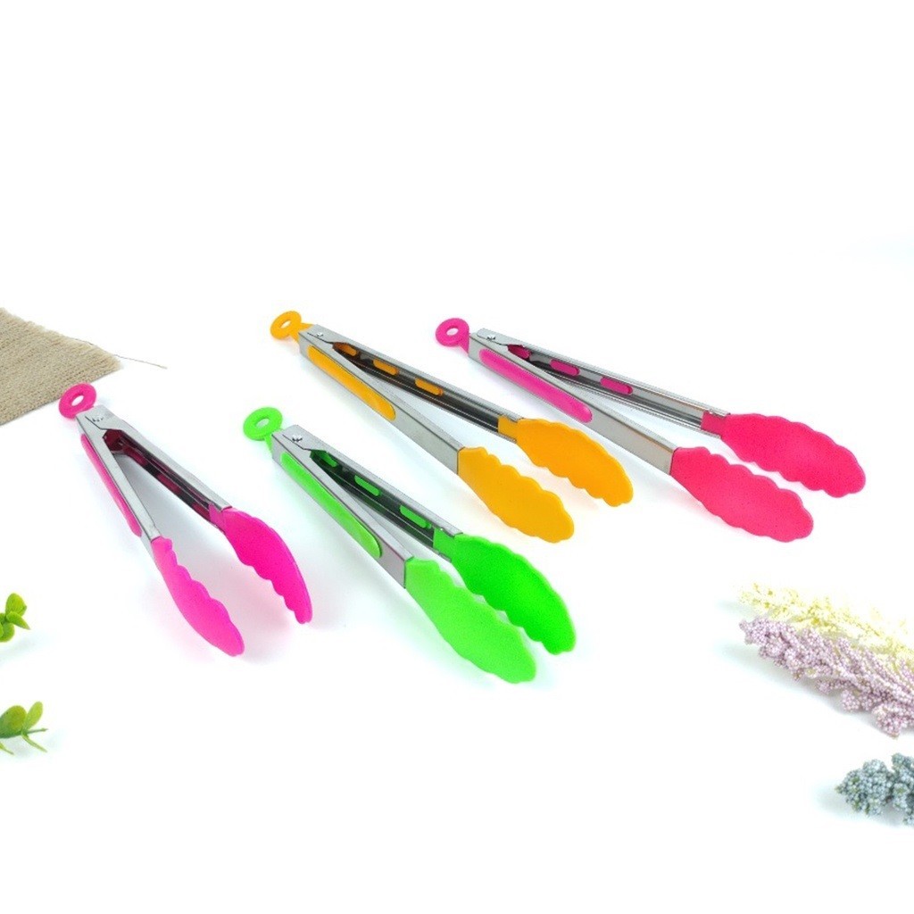Jual JSS - Capitan Makanan Serbaguna Tongs Food Stainless Sillicone ...