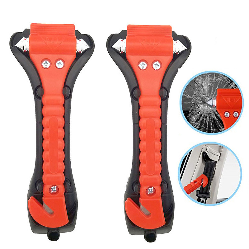 Jual 2PCS Car emergency Safety Hammer Life Saving Escape Emergency Hammer Seat Belt Cutter ...
