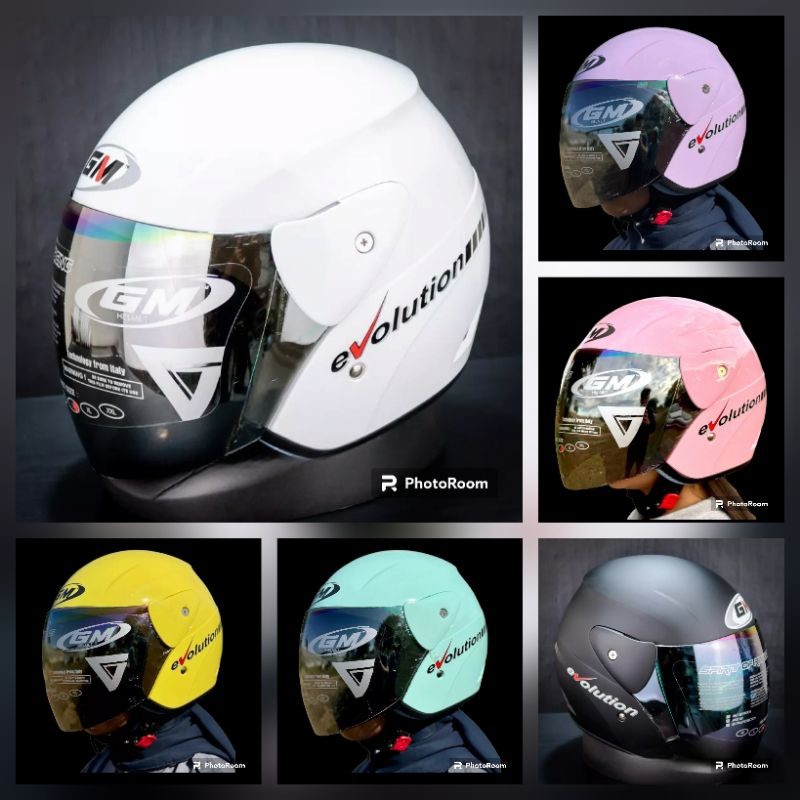 Jual HELM GM Evolution original WARNA PASTEL Asli | Shopee Indonesia