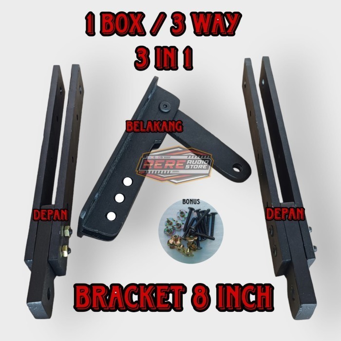 Jual Bracket 3 WAY 8" Line Array Alumunium / Breket 3WAY 8 inch Model ...