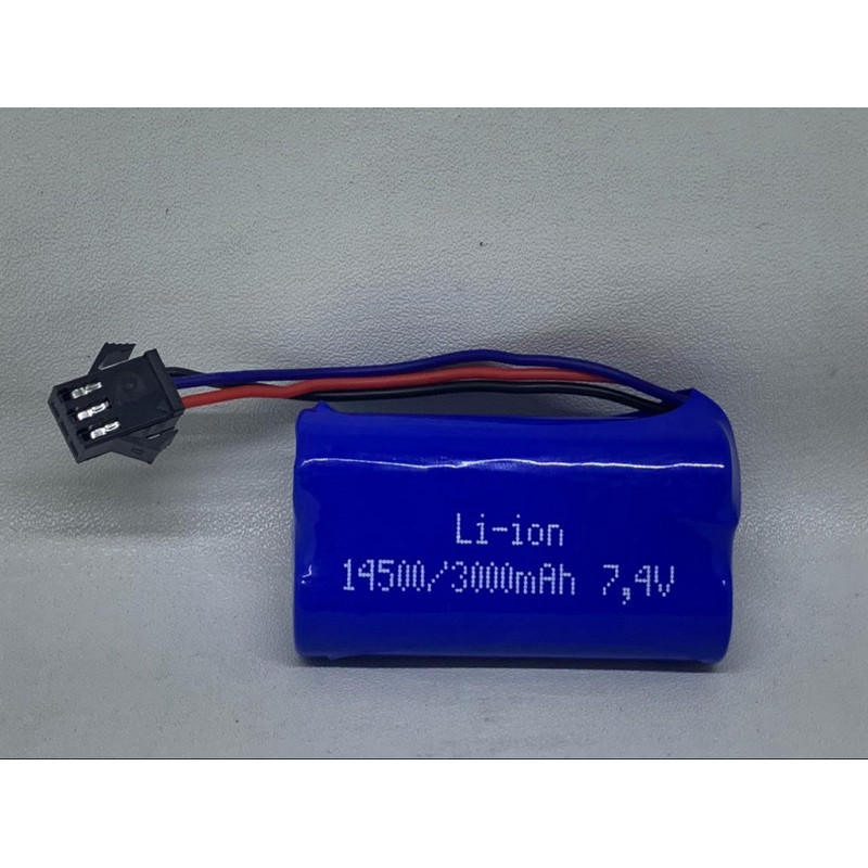 Jual Baterai Mobil remot RC 7,4v 4 pin soket Hitam Batre Cas Mainan ...